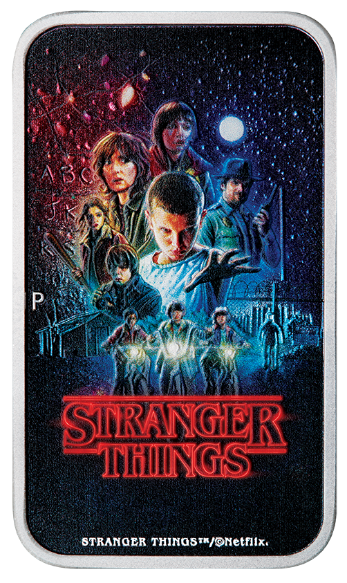 Stranger Things - Season 1 2026 1oz Silver Coloured Rectangular Coin ...