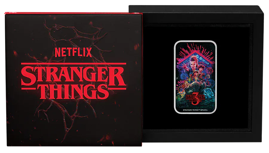 Stranger Things - Season 3 2026 $1 Colour Rectangular 1oz Silver Uncir ...
