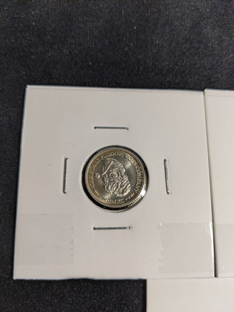 1990 Royal Australian Mint 5 Silver Christmas Pudding Coin Token ex Pa ...