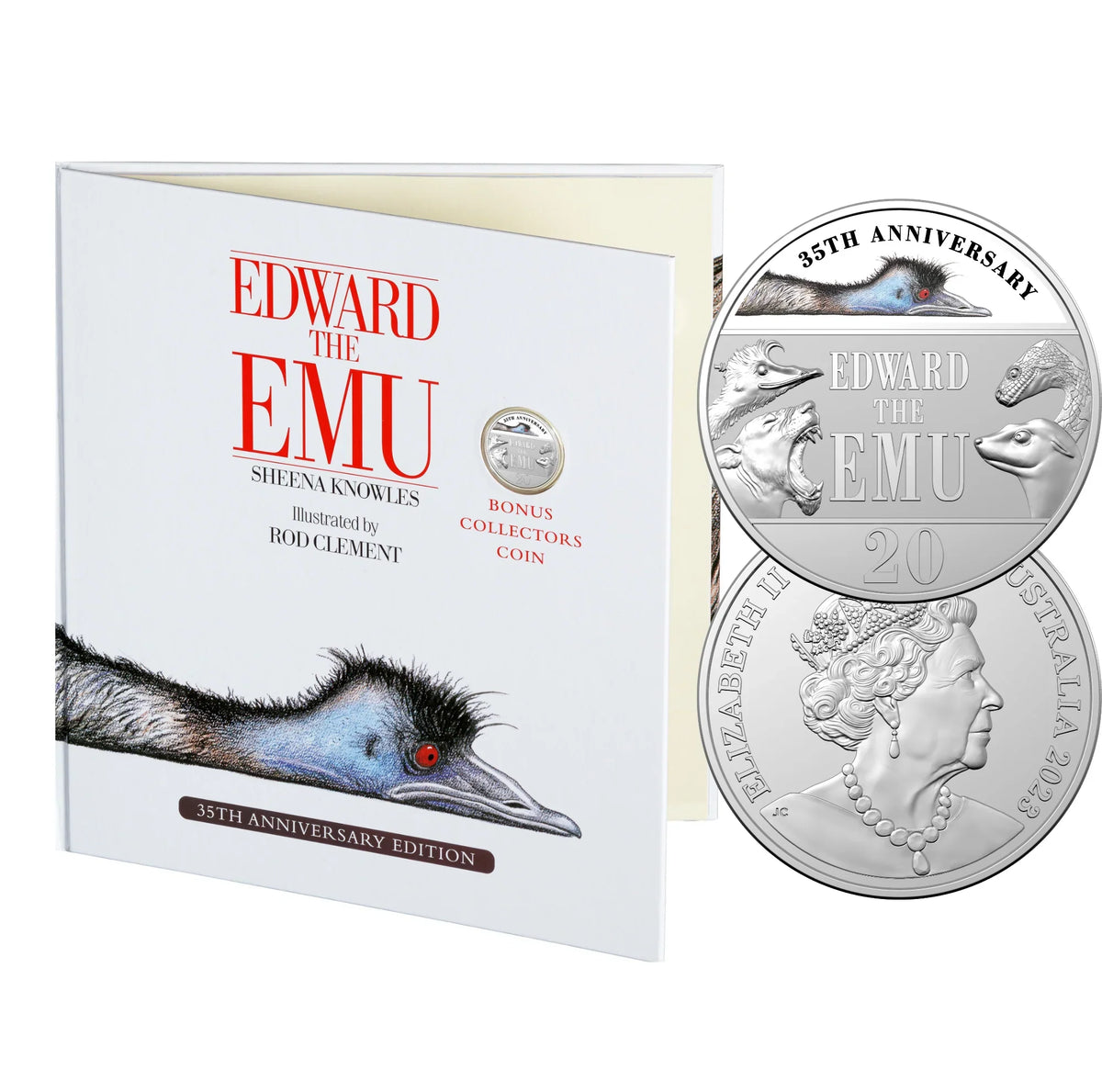 2023 20c 35th Anniversary Edward the Emu Special Edition Book - Silver ...