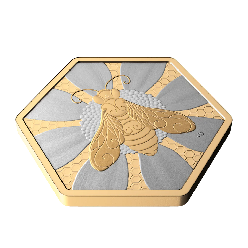 Nature’s Delight: Honey Bee 2025 1oz Fine Silver Coin – Aussie Coins Direct