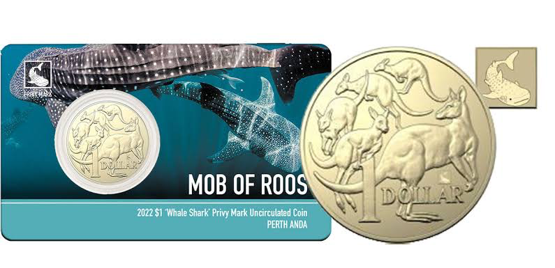 2022 ‘Whale Shark’ Privy Mark $1 Uncirculated Coin - ANDA Perth Money ...
