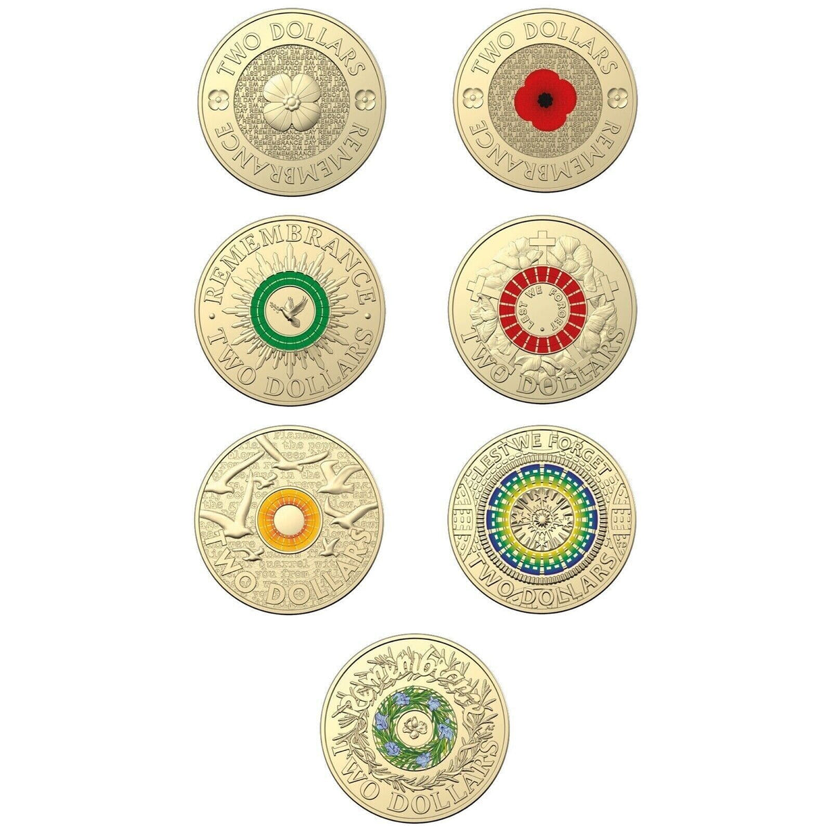 2023 14 Coin Collection – Fourteen $2 Set 35th Anniversary Two Dollar ...