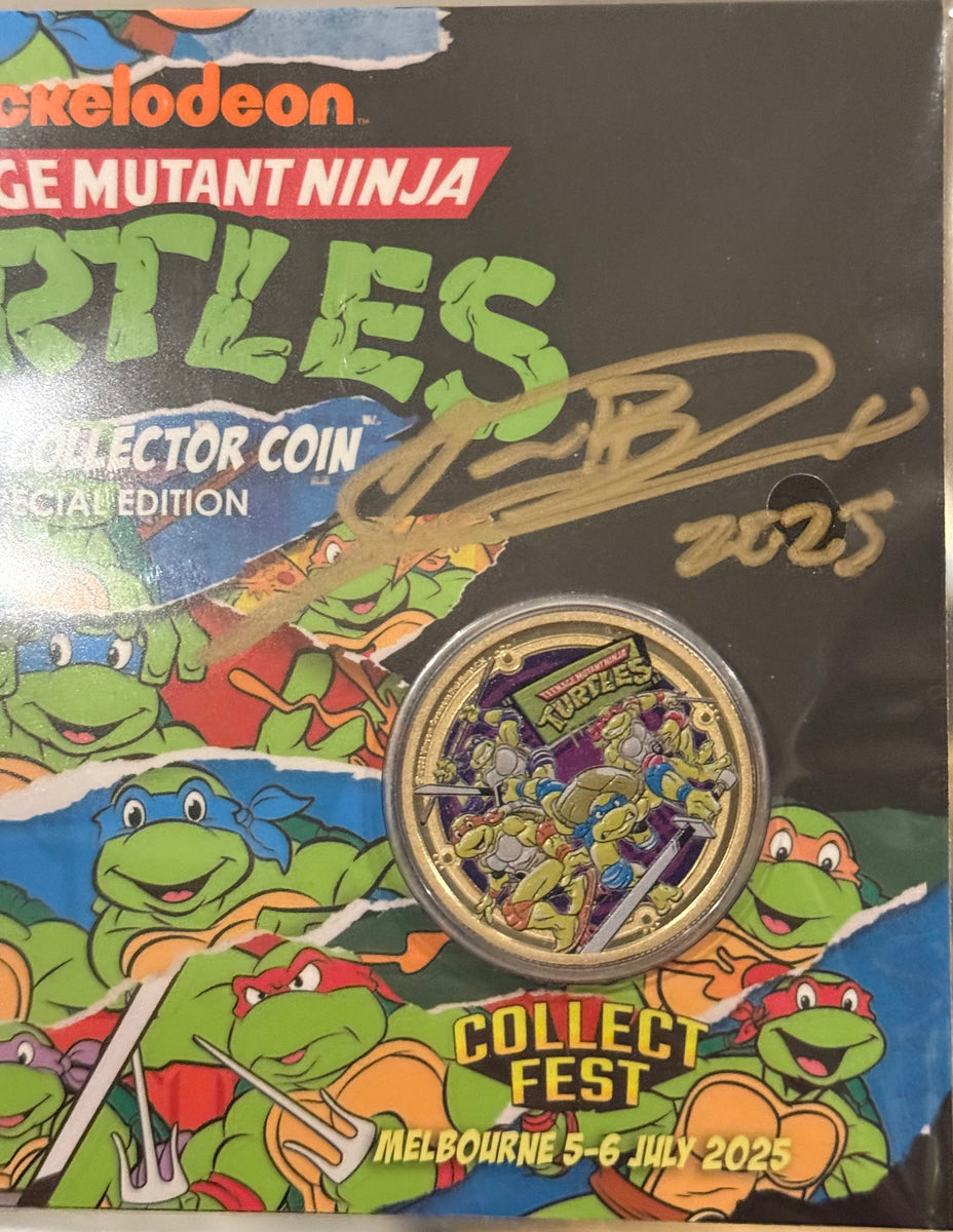 2025 TMNT $1 CollectFest Edition Perth Mint Signed by designer Lucas B ...