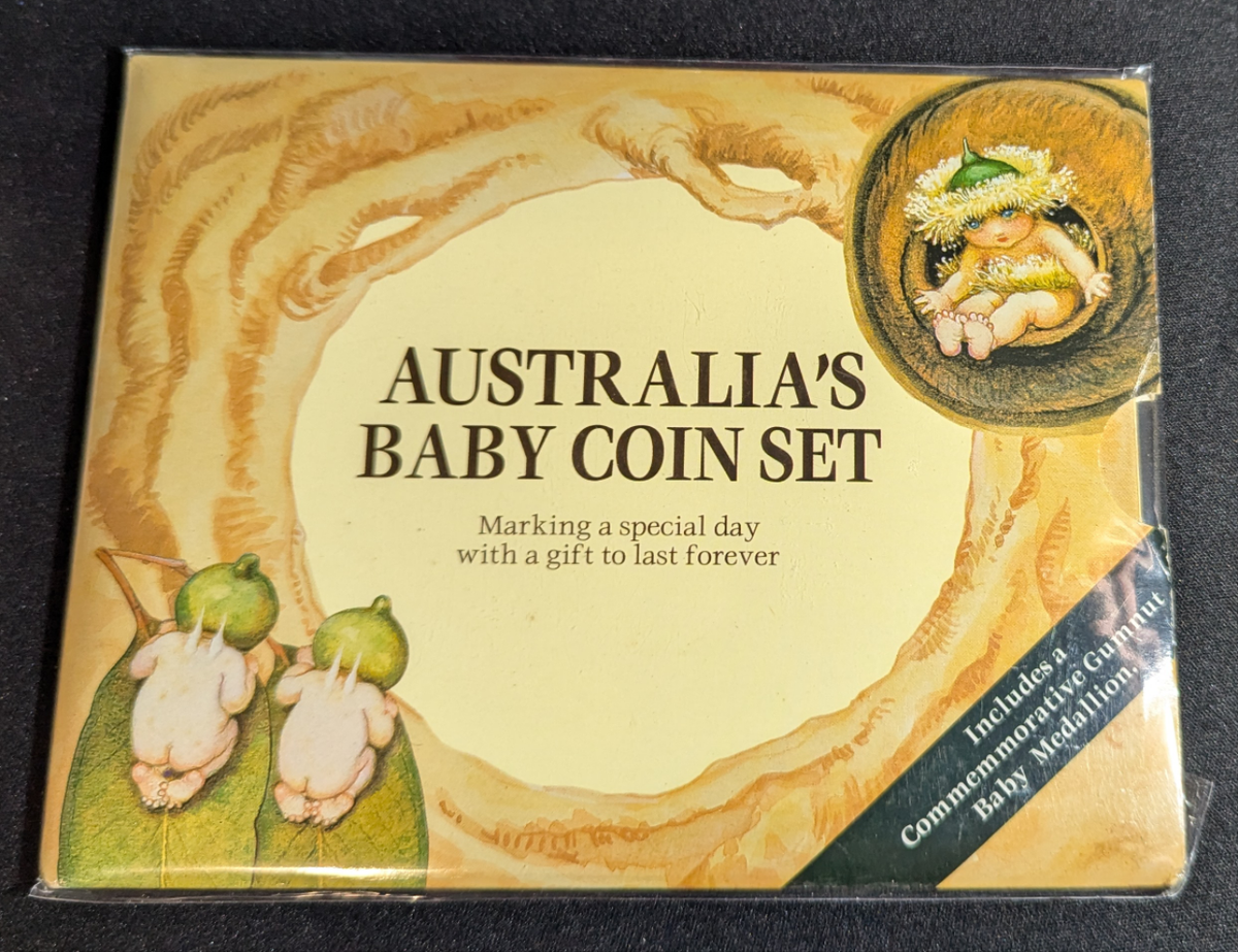 1995 Royal Australian Mint Uncirculated Baby Coin Set - Gumnut Baby ...