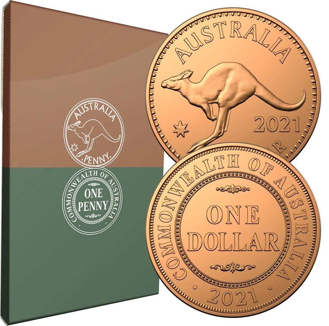 2021 $1 Australian Pennies 1911 - 1964 Copper UNC Two Coin Set – Aussie ...