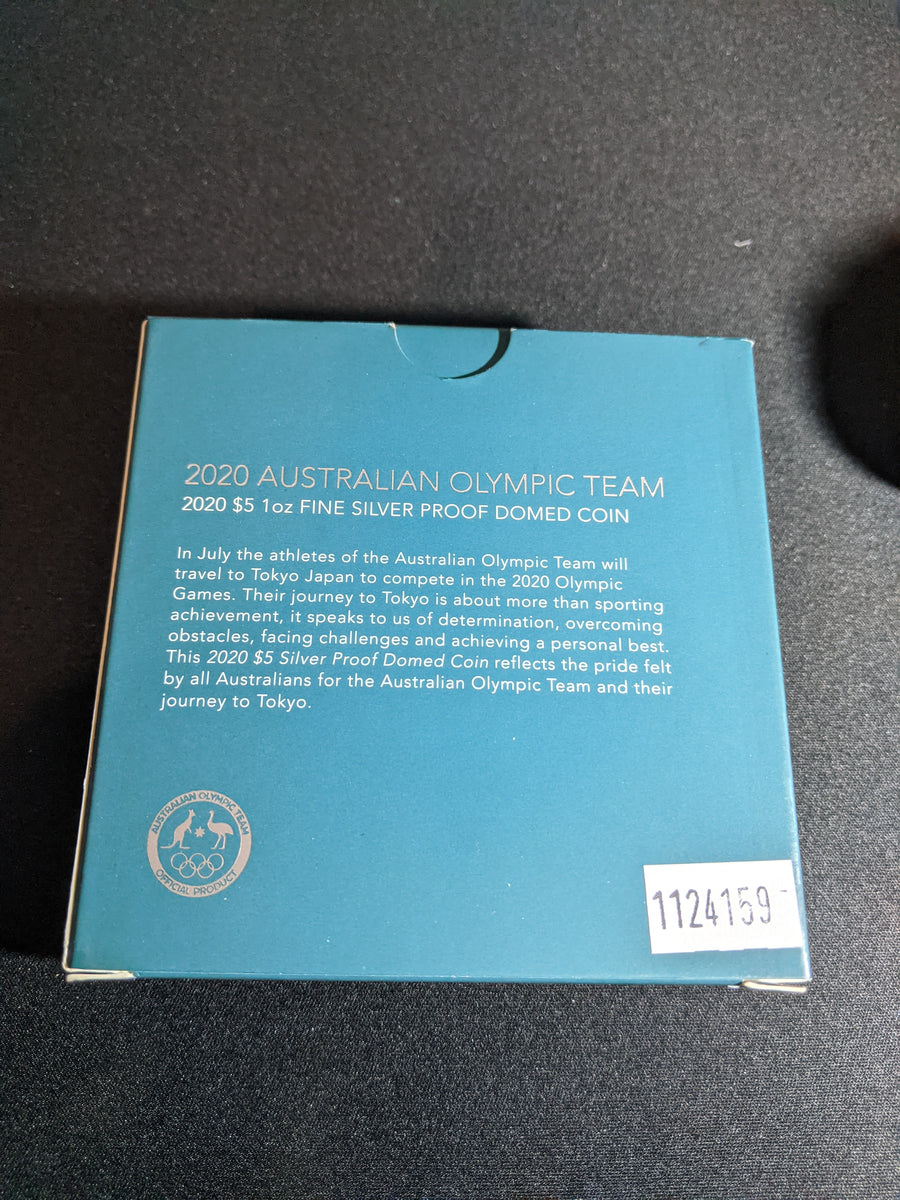2020 $5 1oz Silver Proof Coin. Australian Olympic Team PRE OWNED ...