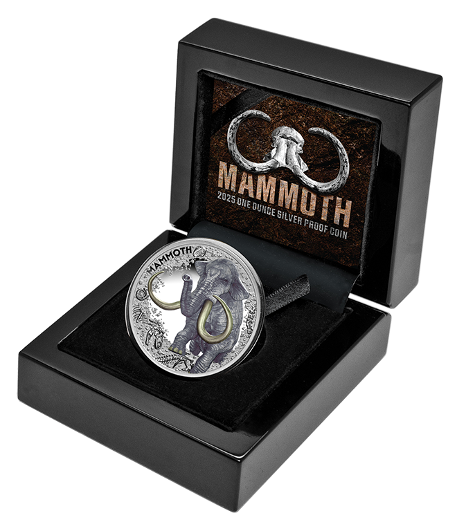 Mammoth 2025 $1 1oz Silver Proof Coin – Aussie Coins Direct