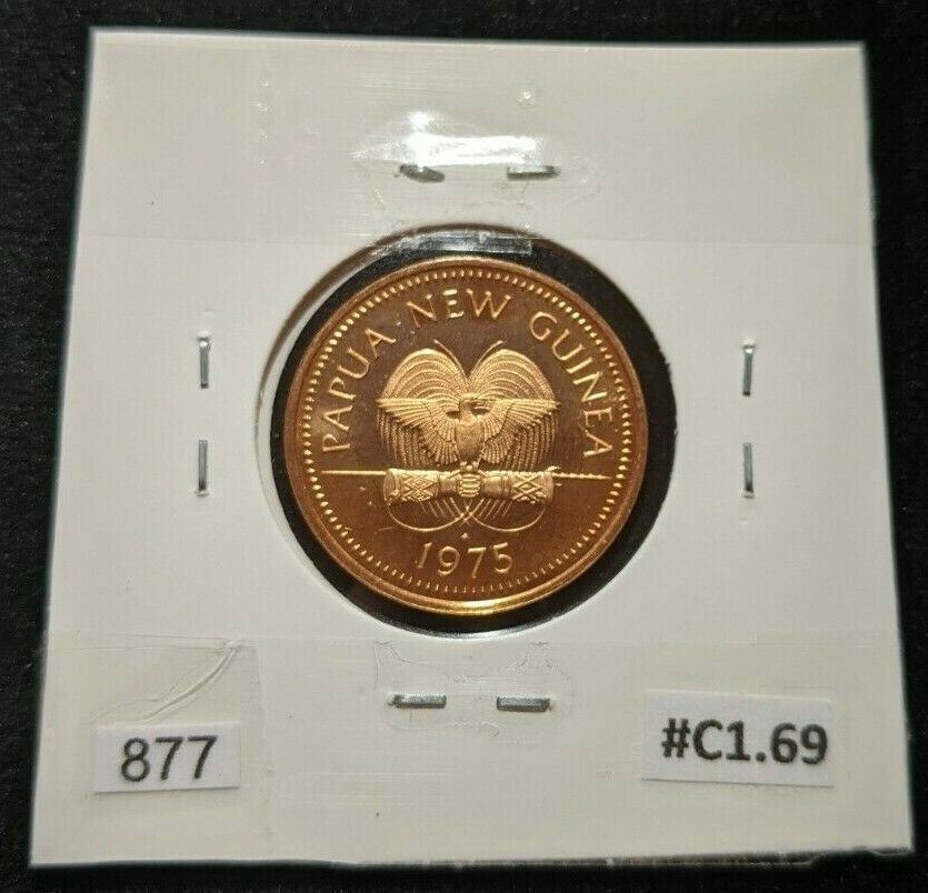 Papua New Guinea 1975FM (P) Proof 2 Toea KM# 2 #877 – aussiecoinsdirect