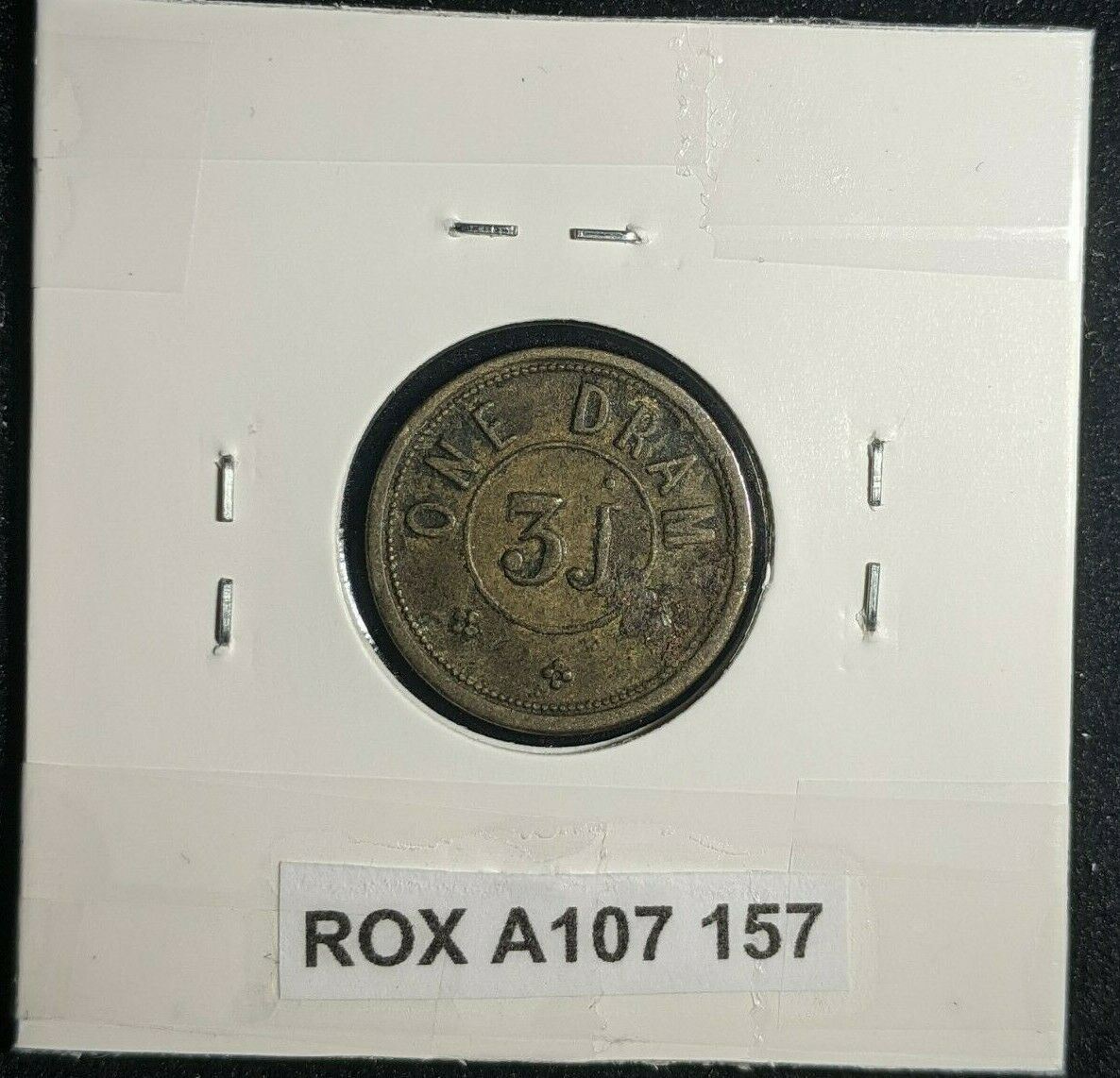 Two 3ij Drams Weight by P Rogers & Co UK Apothecary Weight Standard #1 ...